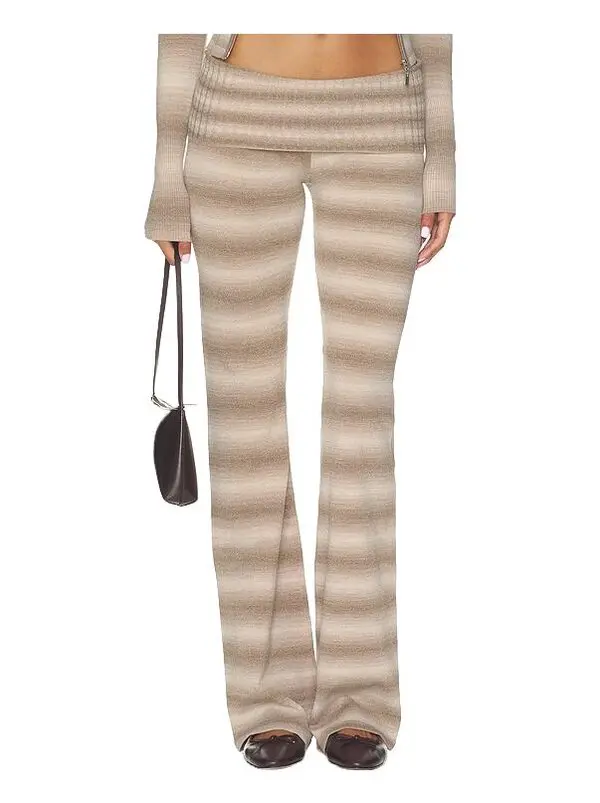 TIGER MIST Marissa Knit Pant In Taupe - Multi