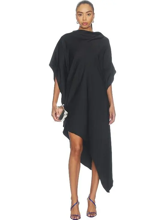 Simkhai Sadia Cape Mini Dress - Black