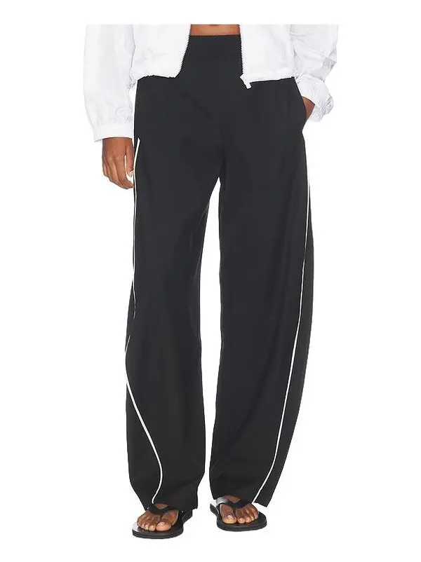 4TH & RECKLESS Tabitha Barrel Track Trouser - Black