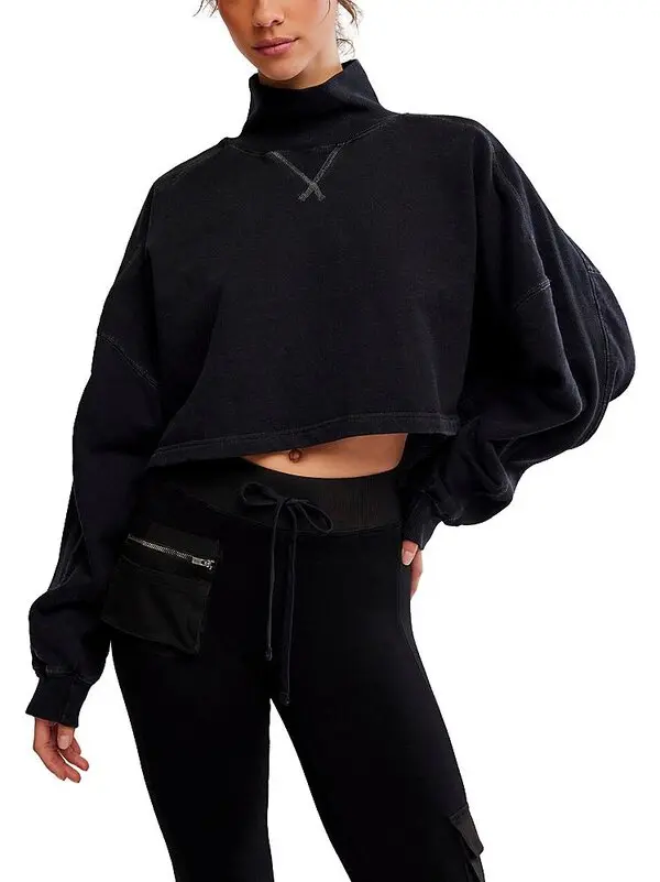 Free People Pick Up Game Pullover - Black
