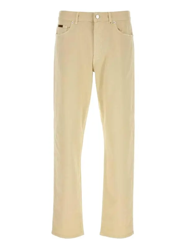Moncler Stretch Cotton Pants - Yellow
