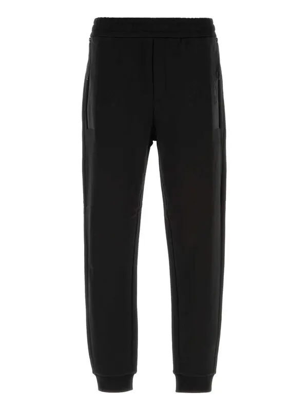 Moncler Premium Sweatpants With Tapered Fit - Black