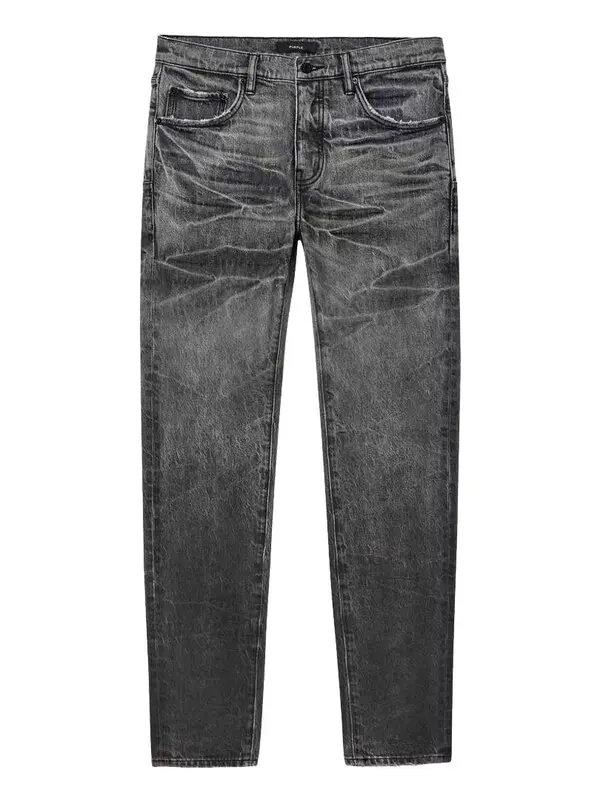 PURPLE BRAND P001 Tacking Faded Skinny-cut Jeans - Black