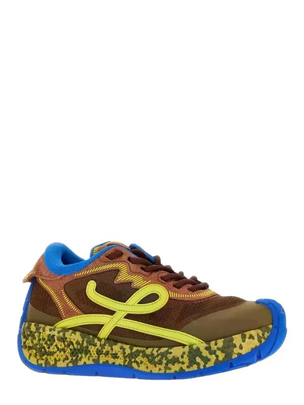 Loewe Pogo Logo-appliqué Sneakers - Brown