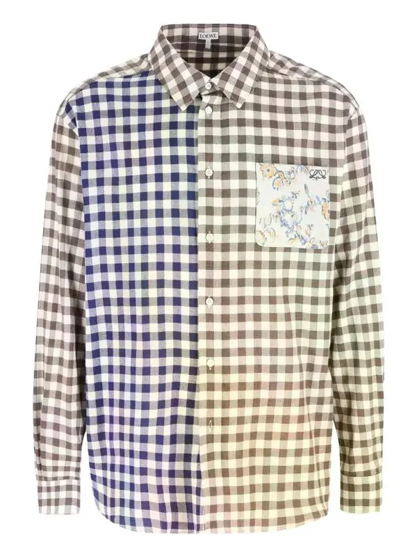 Loewe X Cosima Von Bonin Check-print Shirt - Brown