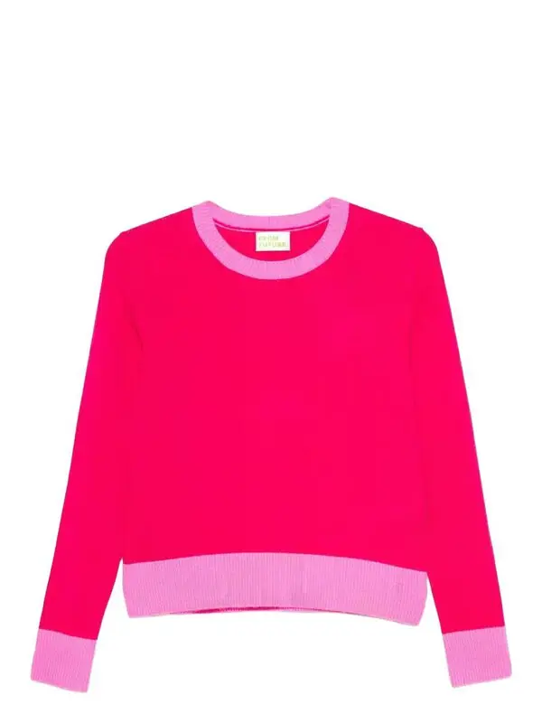 From Future Colourblock Ribbed-trim Sweater - Pink