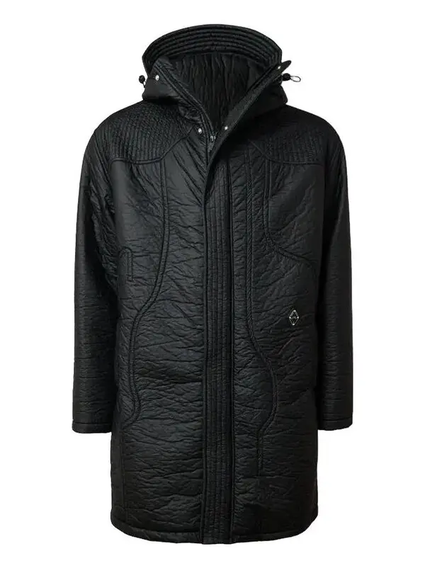 A-COLD-WALL* Crinkle Puffer With Storm Hoody Jacket - Black