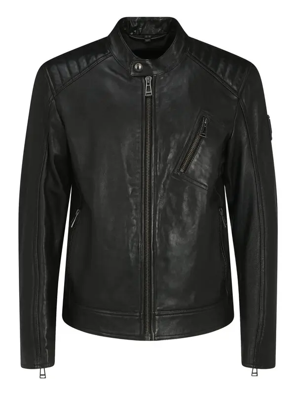 Belstaff Lambskin V Racer Jacket - Black