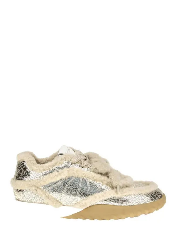 Pinko Gea Padded Sneakers - Silver