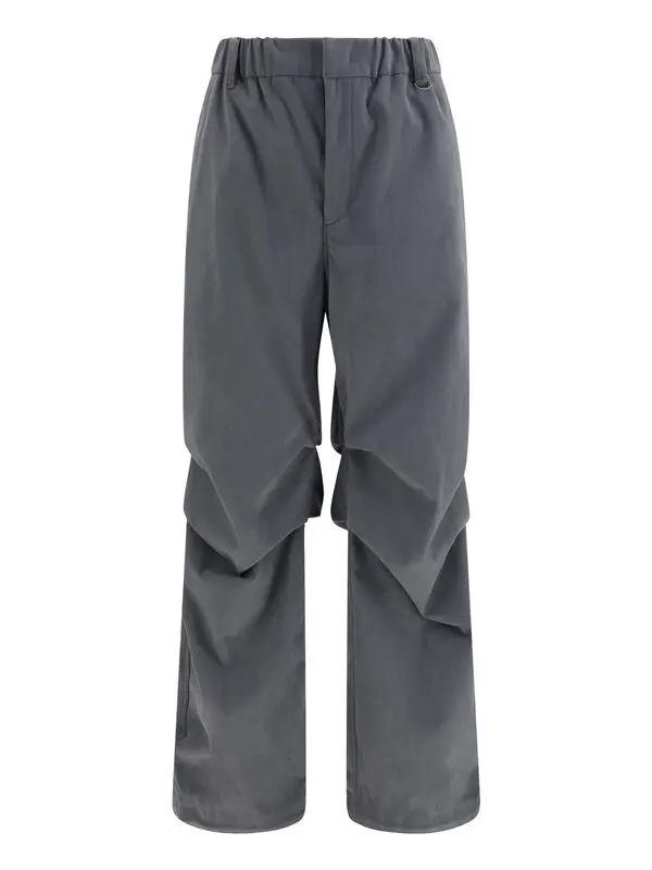 Herno Ruched Corduroy Pant - Grey
