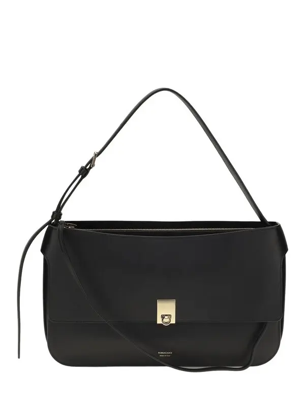 FERRAGAMO Small Cara Shoulder Bag - Black