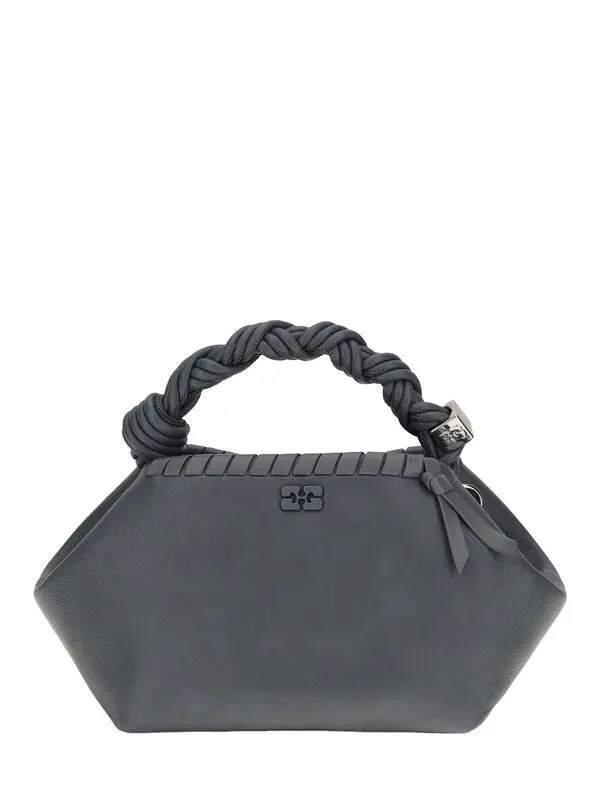 GANNI Small Bou Woven Handbag - Blue