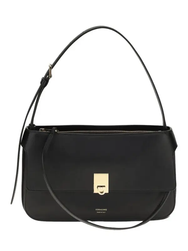 FERRAGAMO Mini Cara Shoulder Bag - Black
