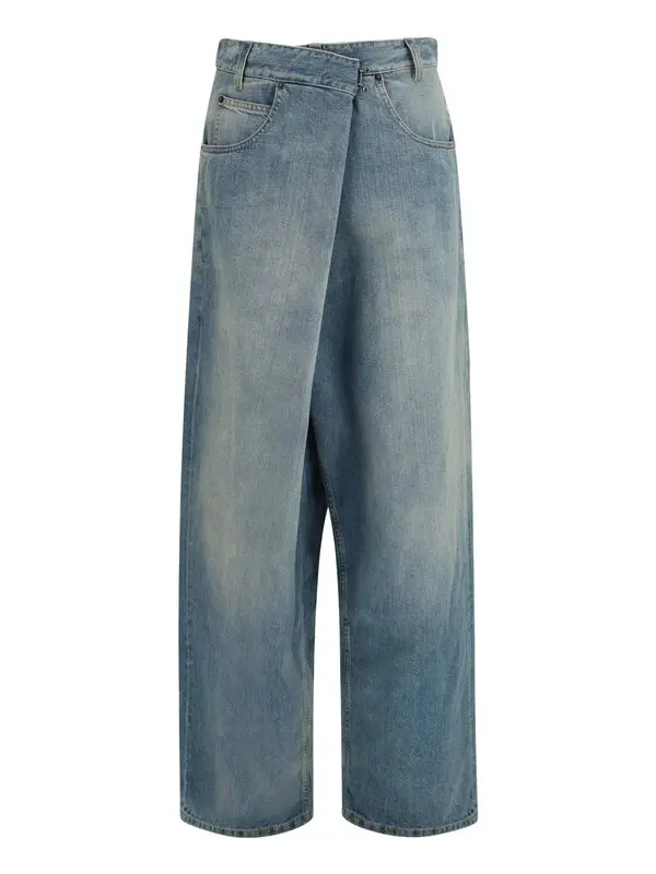 MAISON MARGIELA Wrap Wide-leg Jeans - Blue