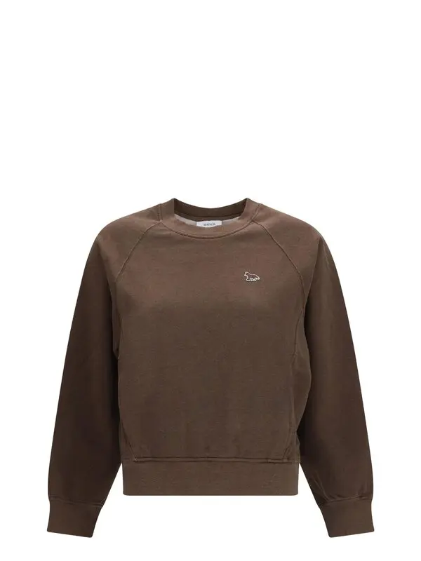 Maison Kitsuné Baby Fox Open-pocket Weathirt - Brown