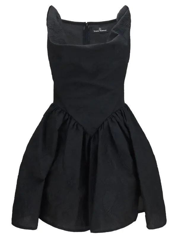 VIVIENNE WESTWOOD Sunday Cotton Mini Dress - Black