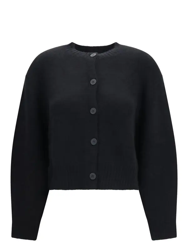 Loulou De Saison Remu Wool-blend Cardigan - Black