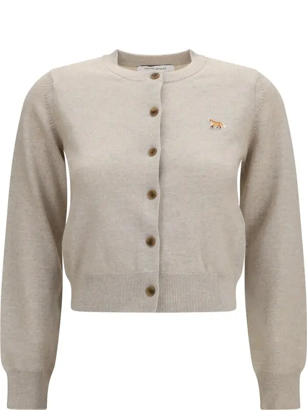 Maison Kitsuné Baby Fox Cardigan - Beige