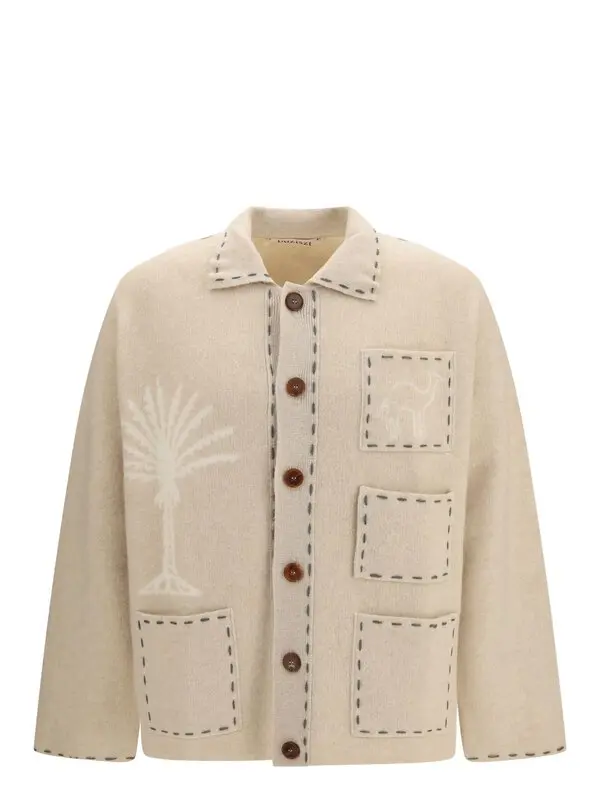 BAZISZT Seeker Cashmere Cardigan - Beige