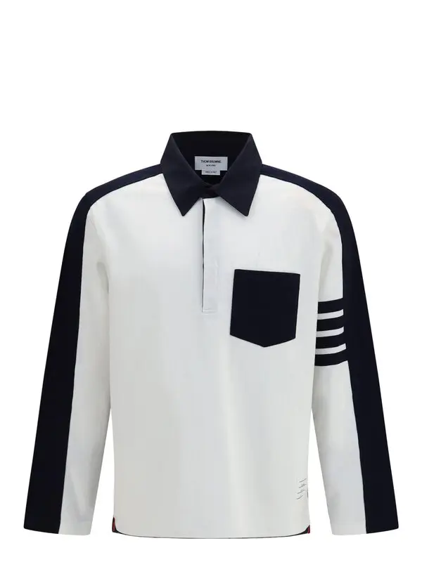 Thom Browne Oversized Colorblock Rugby Polo - Multicolour