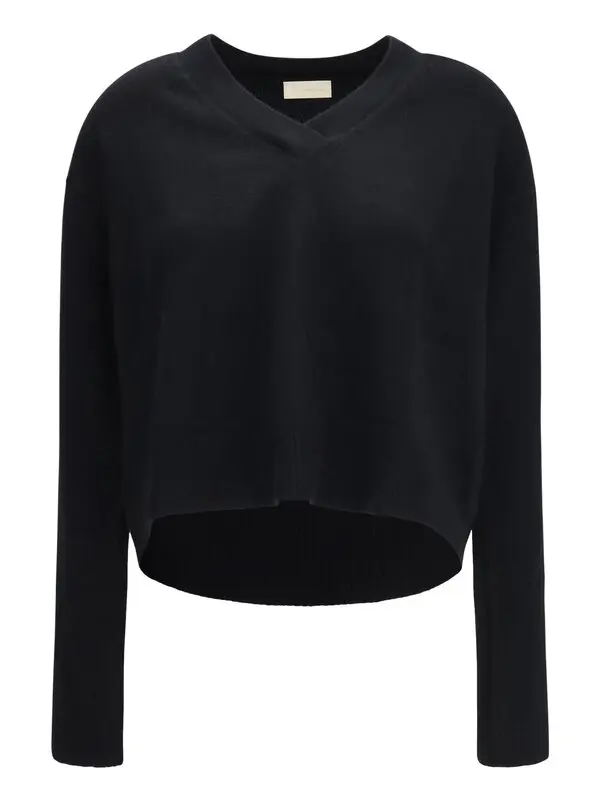 VERYBUSY Cashmere V-neck Sweater Femae - Black