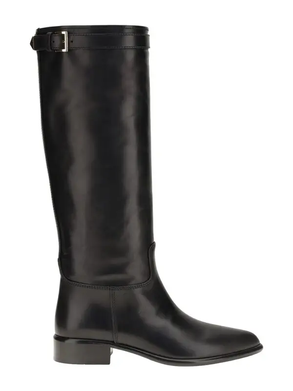 Prada High Leather Boots - Black