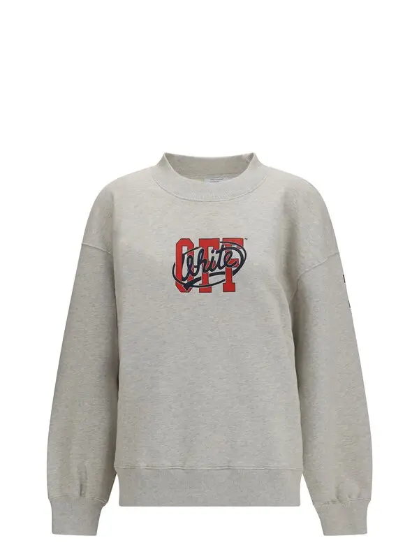 Off-White Off College Crewneck Sweatshirt - Grey