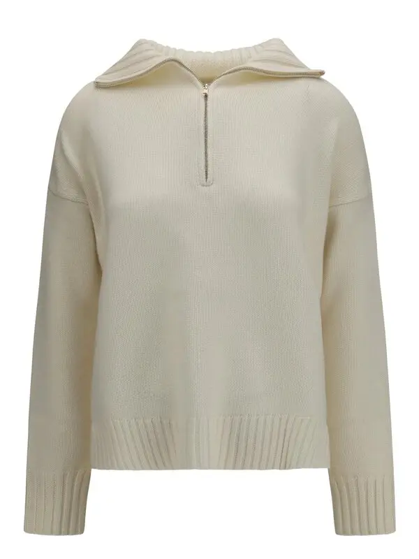 Max Mara Crasso Oversized Cashmere Sweater Femae - Cream