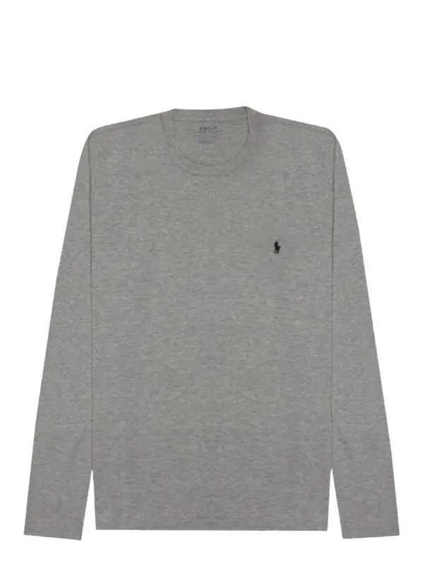 Polo Ralph Lauren Logo Embroidered Crewneck Sweater - Gray