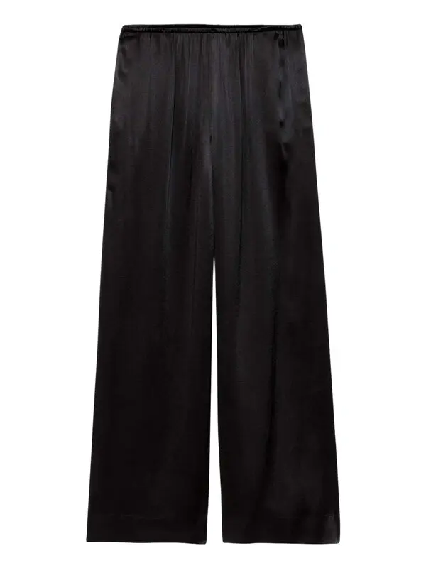ALLSAINTS Crepe Lycia Wide-leg Trousers - Black