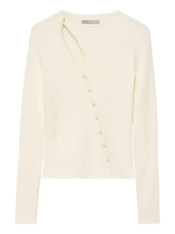 ALLSAINTS Cut-out Cruz Cardigan - White