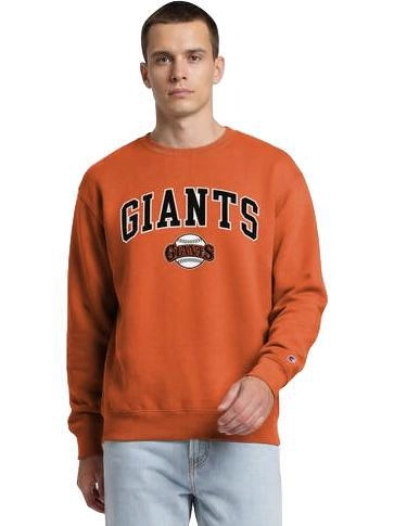 Champion Black San Francisco Giants Volume Sweatshirt - Orange