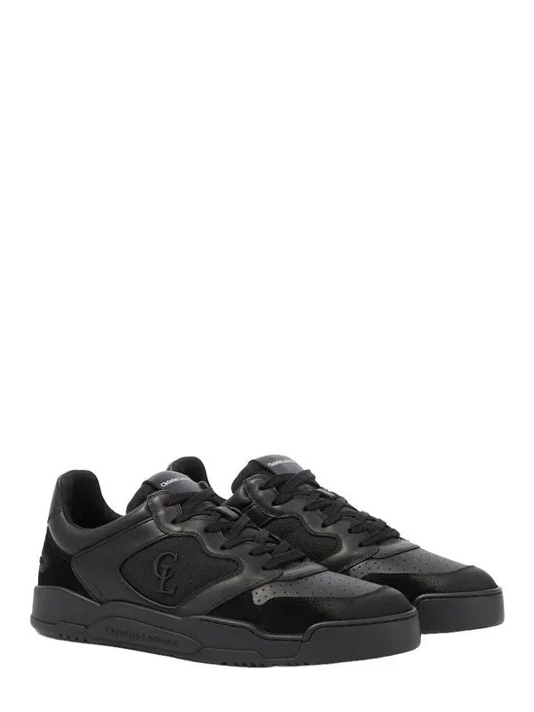 CHRISTIAN LOUBOUTIN Bsktball 1 Retro Leather Sneakers - Black