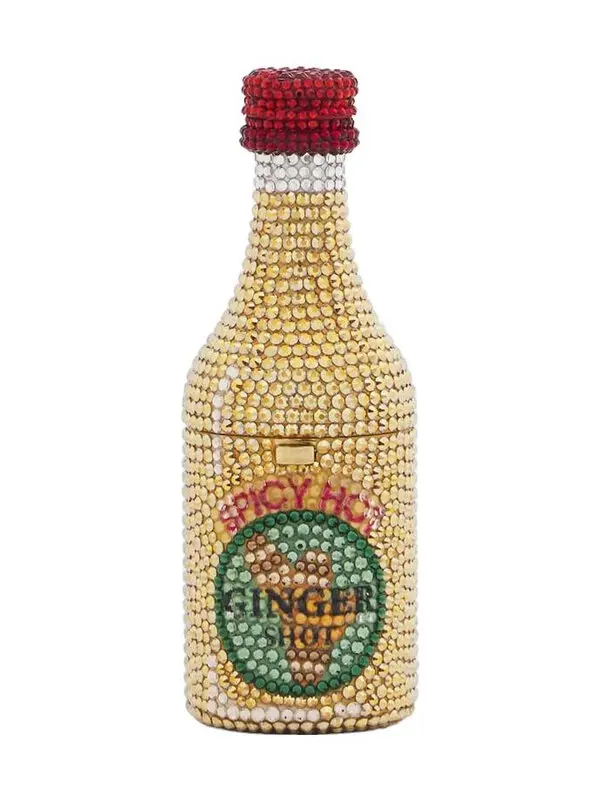 Judith Leiber Bottle Ginger Shot Mini Embellished Clutch - Multicoloured