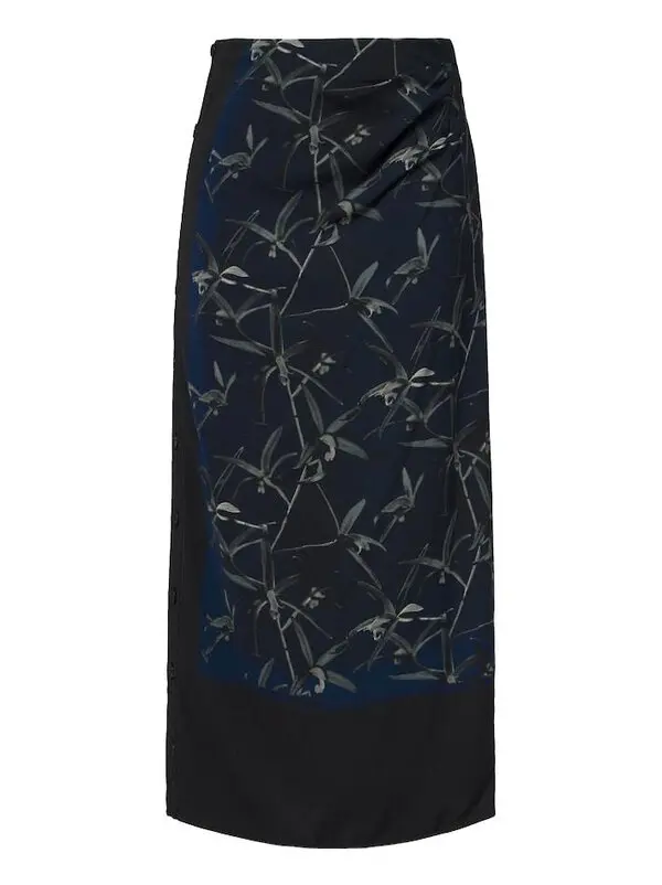 Proenza Schouler Anais Printed Cady Maxi Skirt - Multicoloured