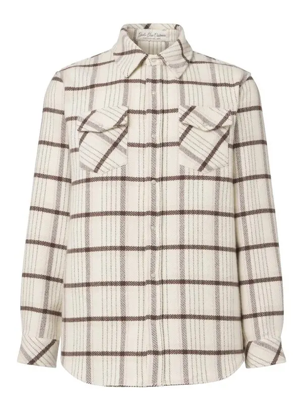 GOD'S TRUE CASHMERE Expedition Cashmere Shirt With Rose Quartz - Beige