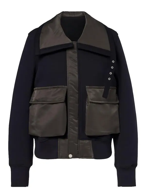 Sacai Cotton-blend Blouson Jacket - Multicoloured