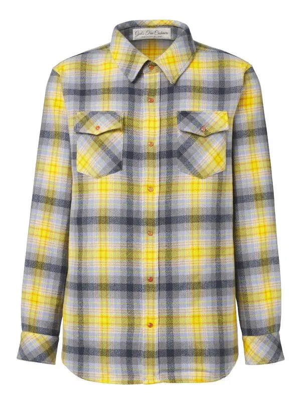 GOD'S TRUE CASHMERE Alchemy Cashmere Shirt With Carnelians - Multicoloured