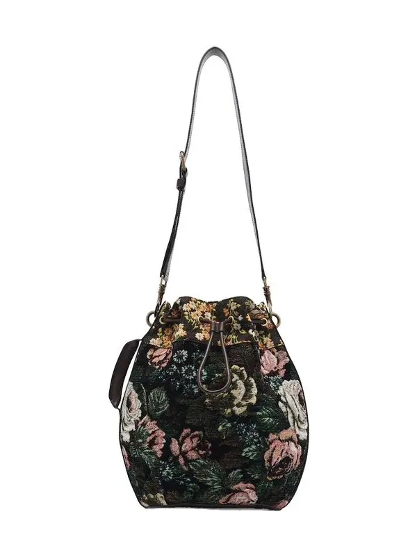 Dries Van Noten Medium Floral Bucket Bag - Multicoloured