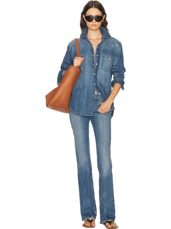 Eterne Ellis Denim Shirt - Medium Indigo