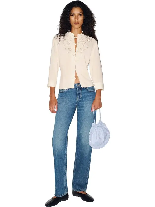 REFORMATION Lane Top - Ivory
