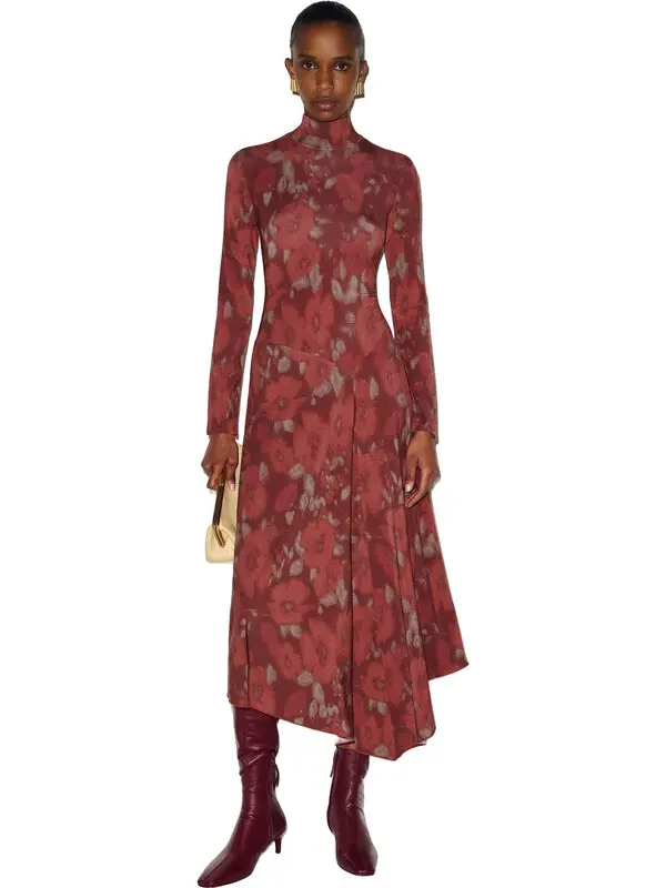 REFORMATION Laurence Knit Dress - Red