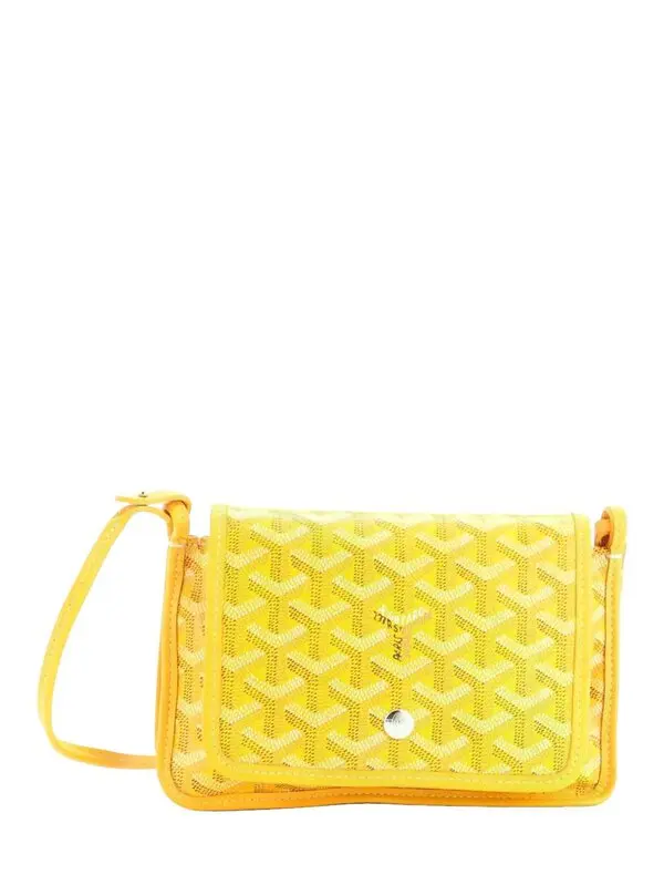Goyard Plumet Clutch Wallet Coated Canvas Crossbody Bag - Yellow