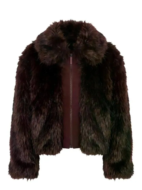 Mackage Faux-fur Collar Coat - Brown