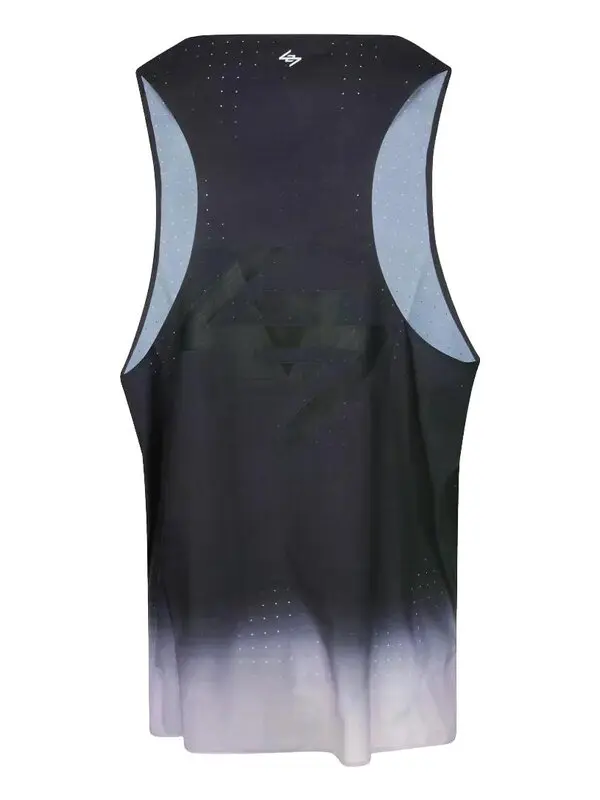 REPRESENT 247 Perforated Running Tank Top - Black