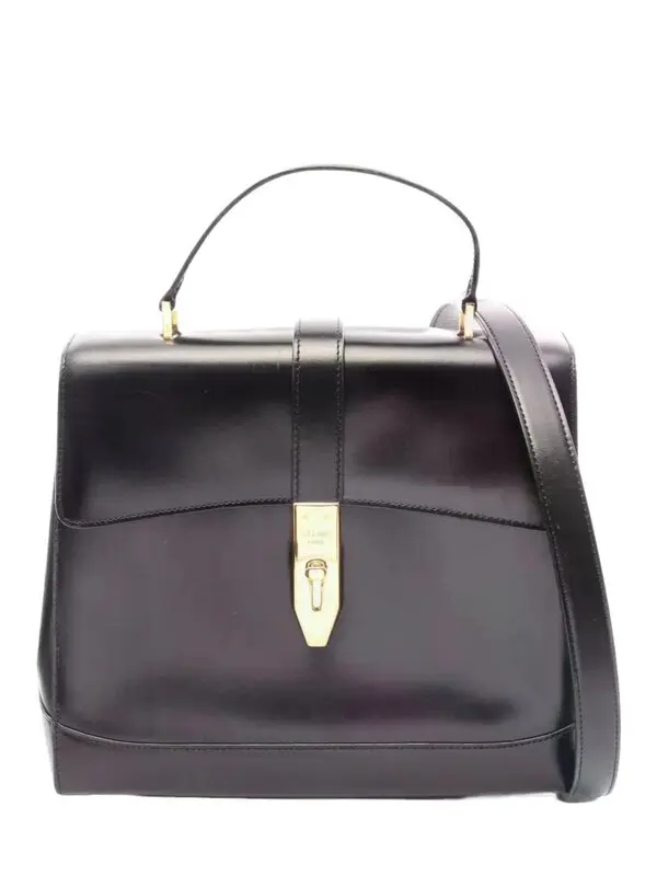 Celine 2010s Turn-lock Satchel Bag - Black
