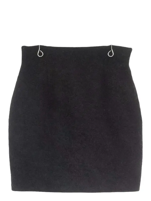 Dior 2010s Wool Midi Skirt - Black