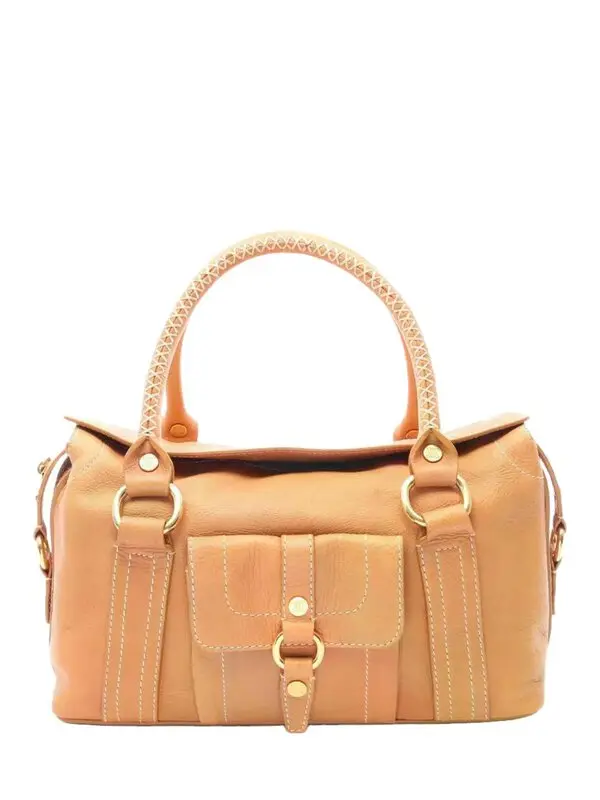 Celine 2010s Boogie Leather Sachel Bag - Neutrals