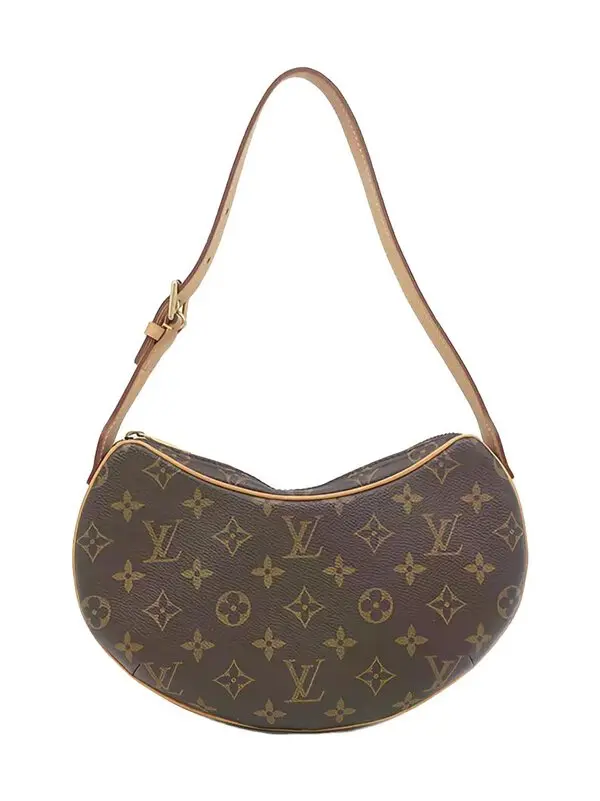 LOUIS VUITTON 2003 Monogram Croissant Pm Hobo Bag - Brown