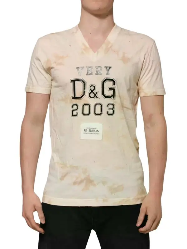 Dolce & Gabbana V-neck T-shirt - Neutrals